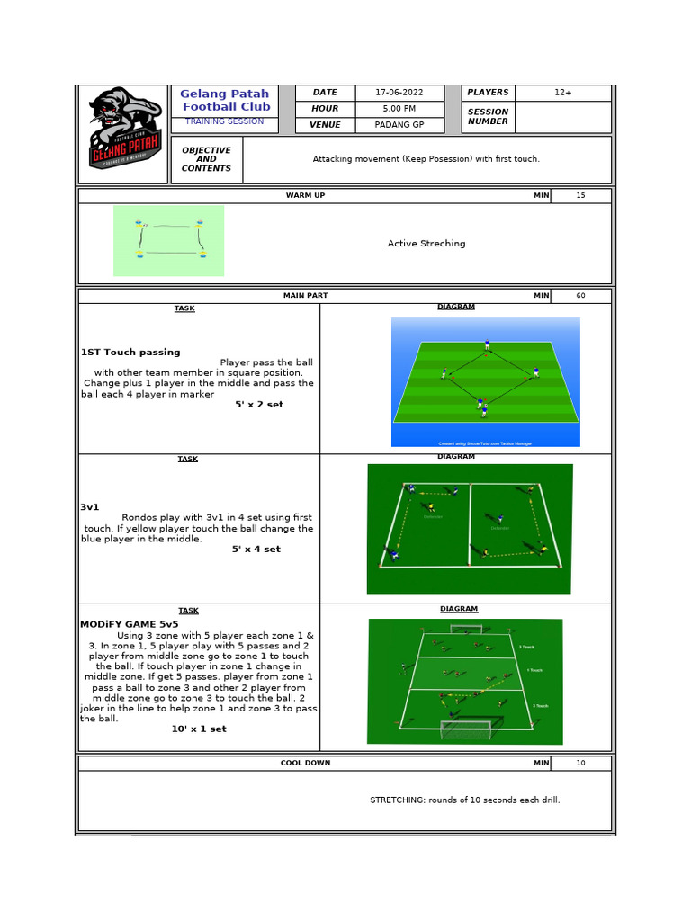 Training Plan - 17.06.22gp | PDF