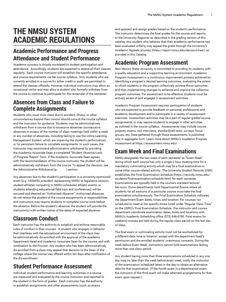 Regulations-Policies Enrollmenttext | PDF | Course Credit | Advanced Placement