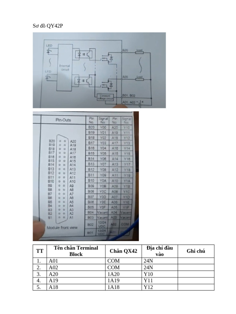 Đấu nối QY42P | PDF