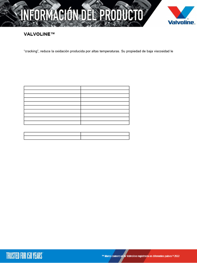 Valvoline ValvoTerm ISO 32 (Transferencia de Calor) | PDF