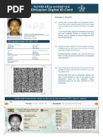 Ethiopian Digital ID Card | PDF