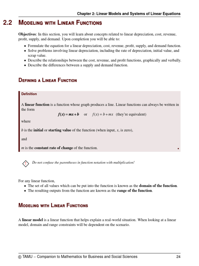 MATH 140 LectureNotes Chapter 2 Section 2 PDF | PDF | Function ...