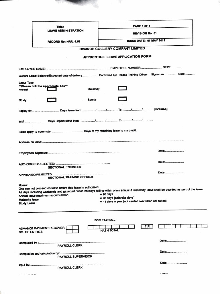 New Leave Form | PDF