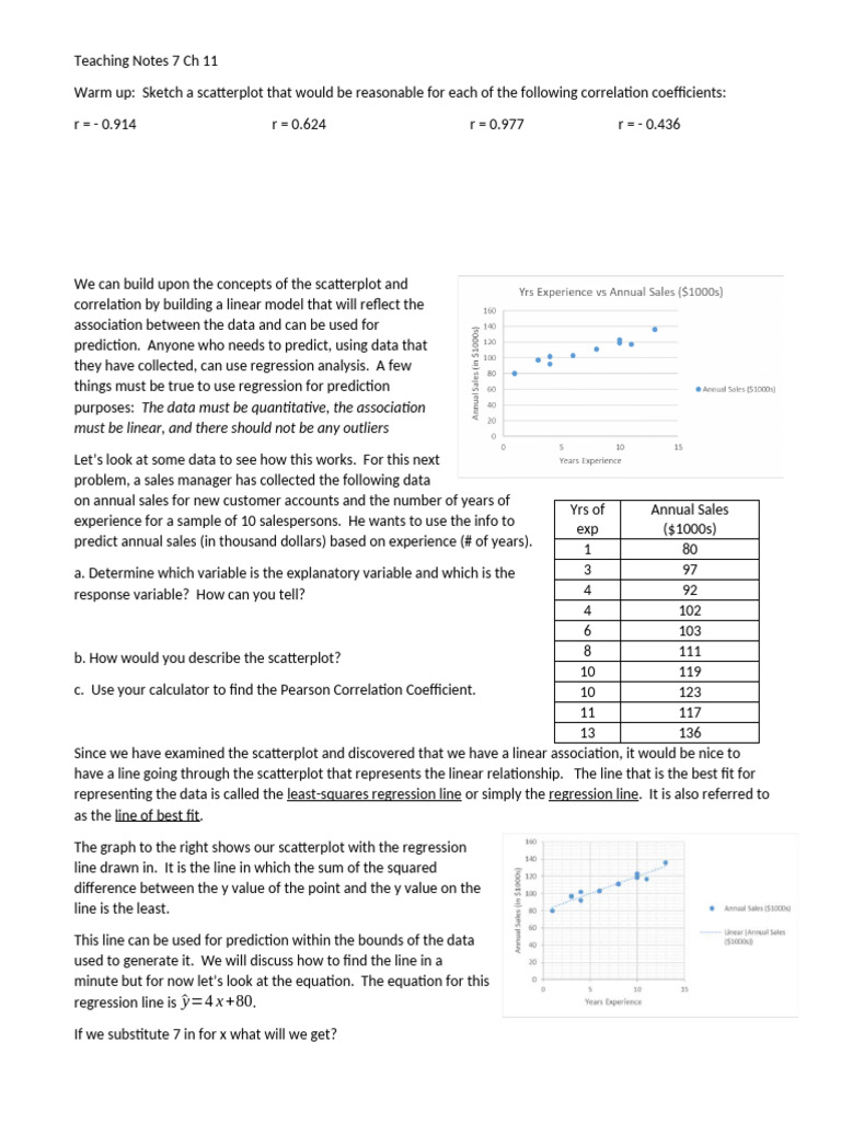 TN 7 11.1_11.2 | PDF | Errors And Residuals | Regression Analysis