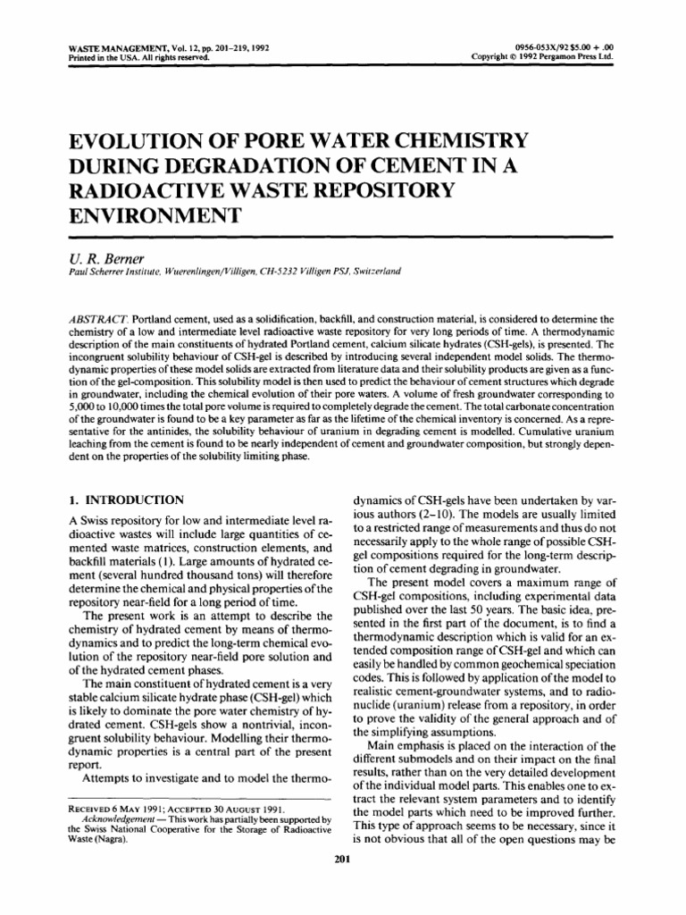 0956-053x2990049-o | PDF | Solubility | Cement