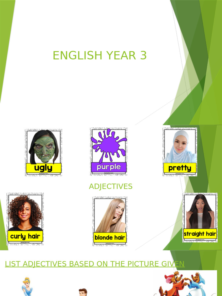 English Year 3 Adjectives | PDF