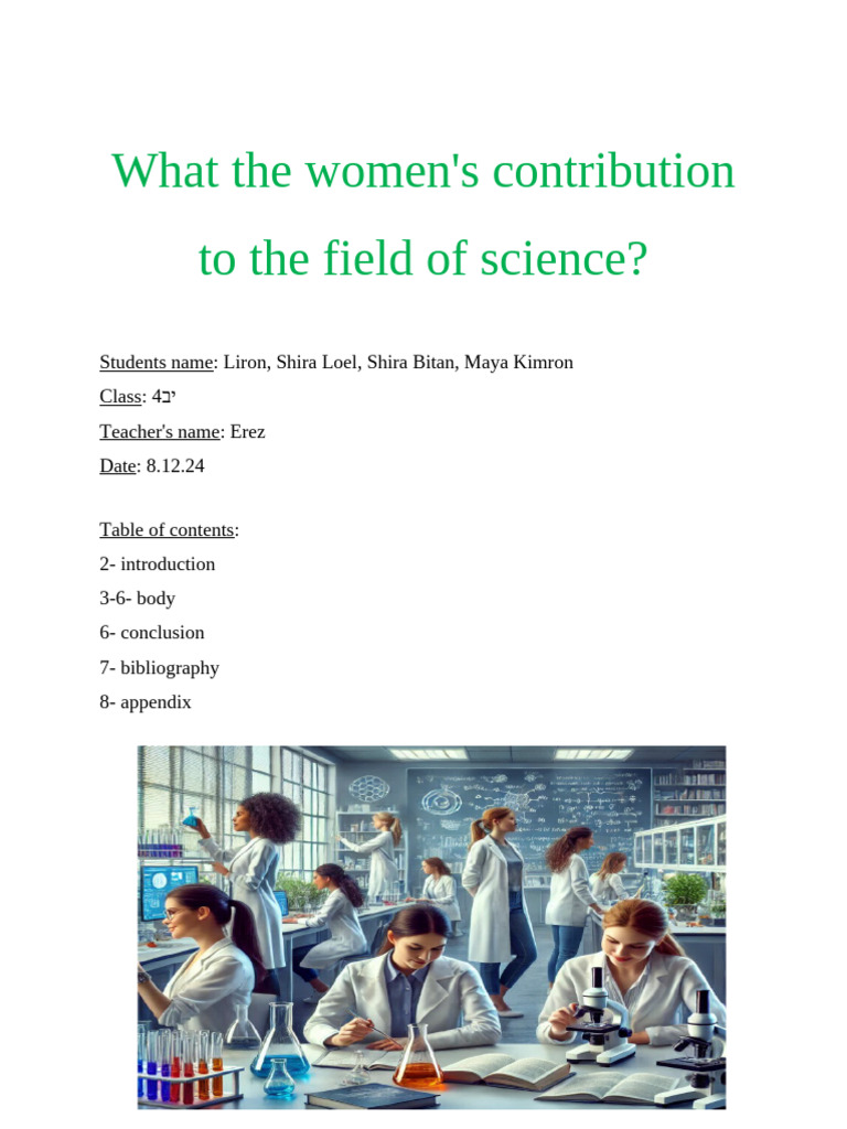 English Project Class (2) | PDF | Science | Marie Curie