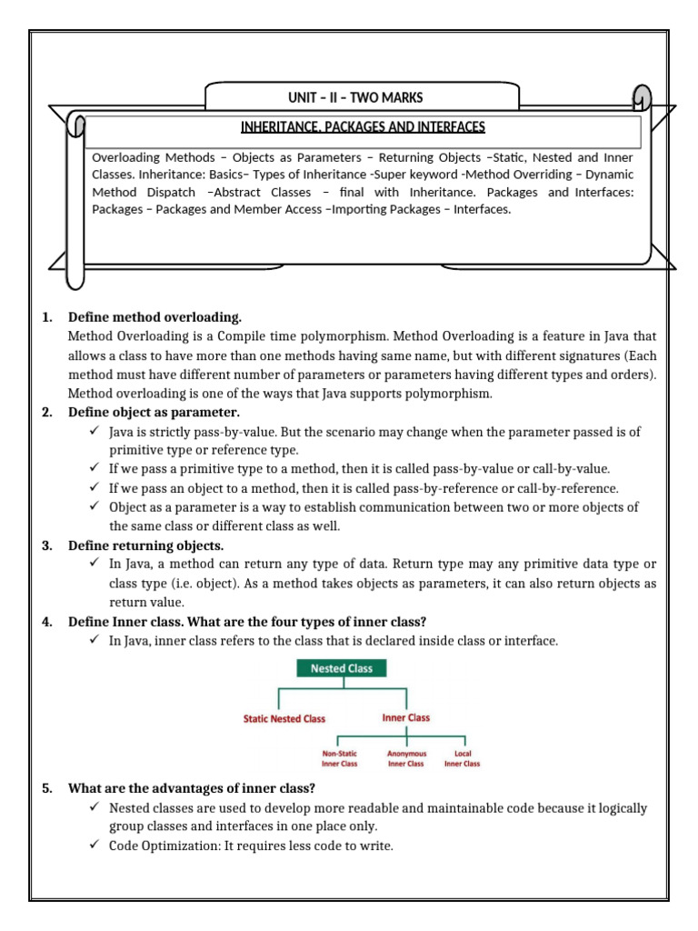 Unit 2 2marks Pdf Class Computer Programming Method Computer Programming