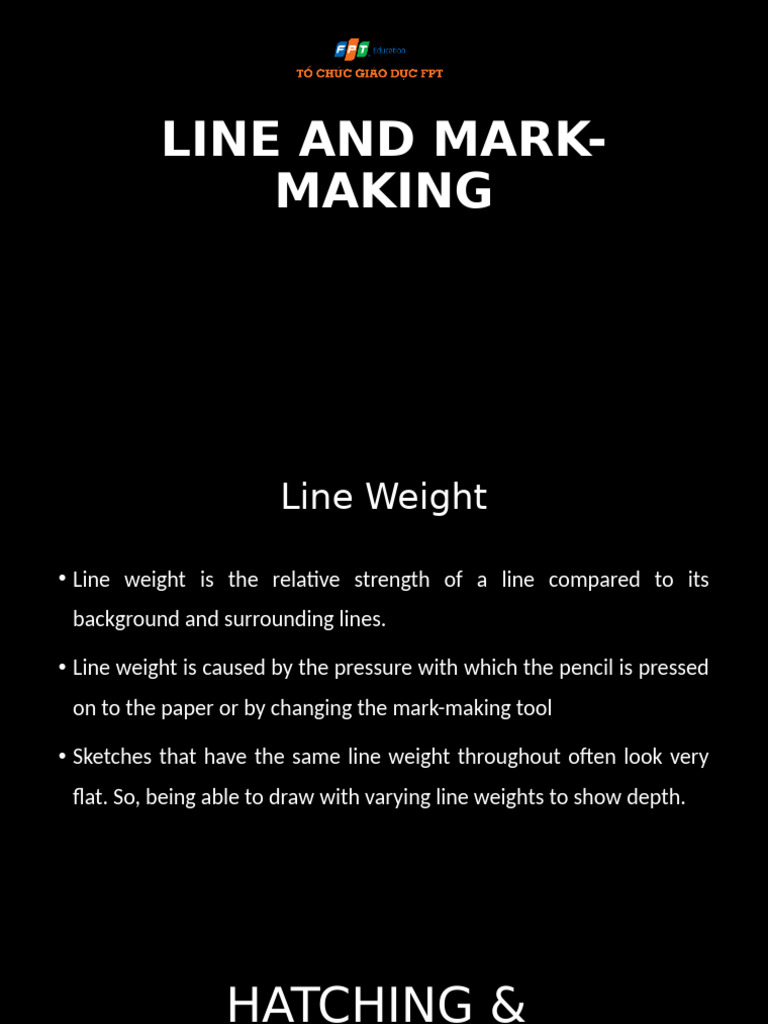 Line Weight and Mark-Making Techniques | PDF
