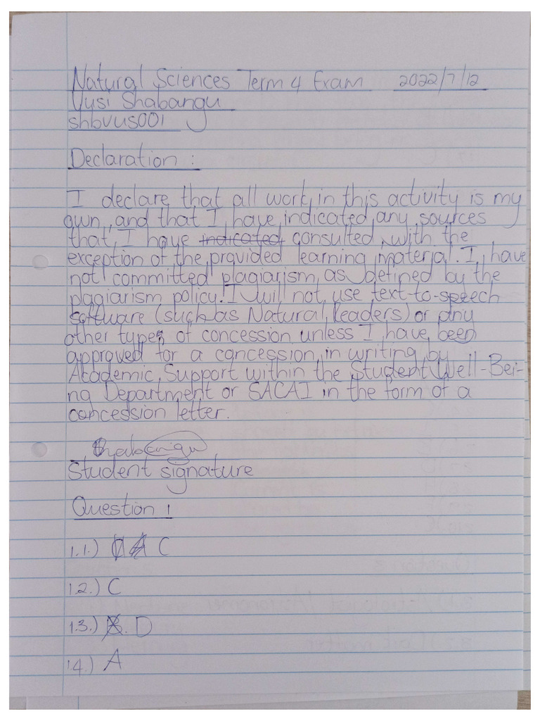 NMZGJNC Invigilator Exam Script | PDF