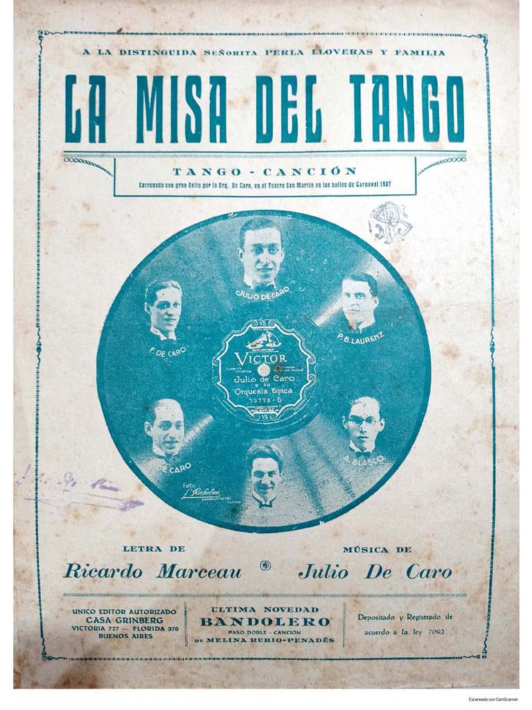 La Misa del Tango (Tango-canción) | PDF
