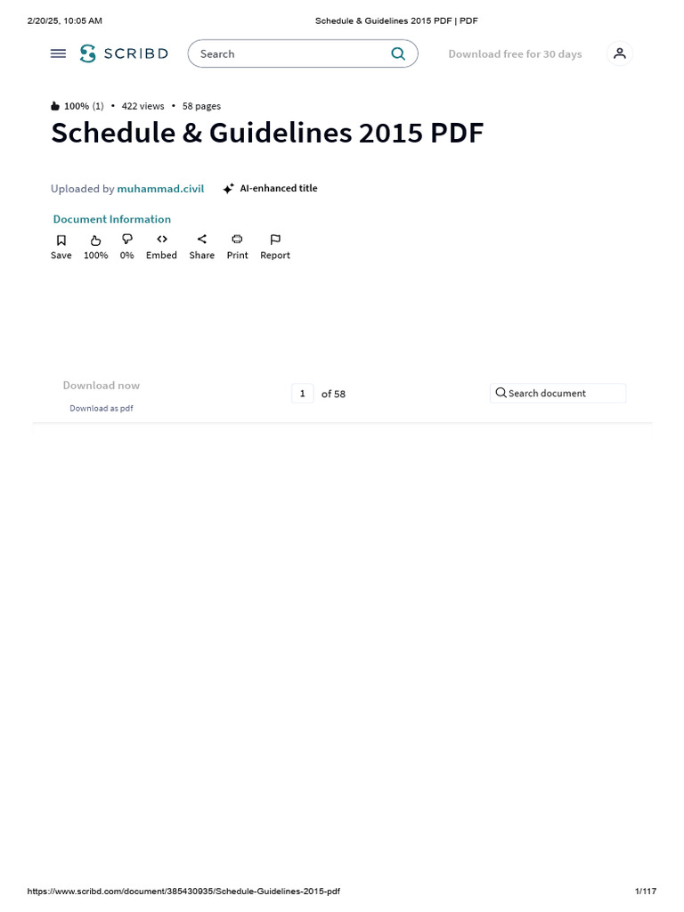 Schedule & Guidelines 2015 PDF - PDF | PDF | Scribd | World Wide Web