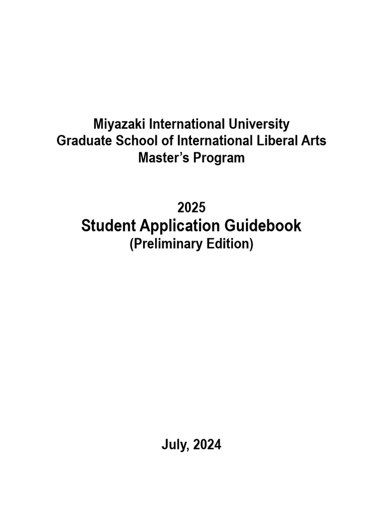 MIUGraduate School Guide 2025 | PDF | Knowledge | Postage Stamp