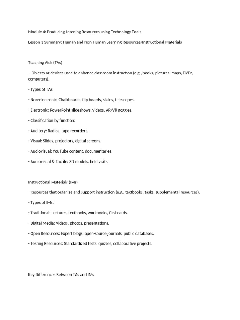 Module 4 Lesson 1&2 TTL2 | PDF | Educational Technology