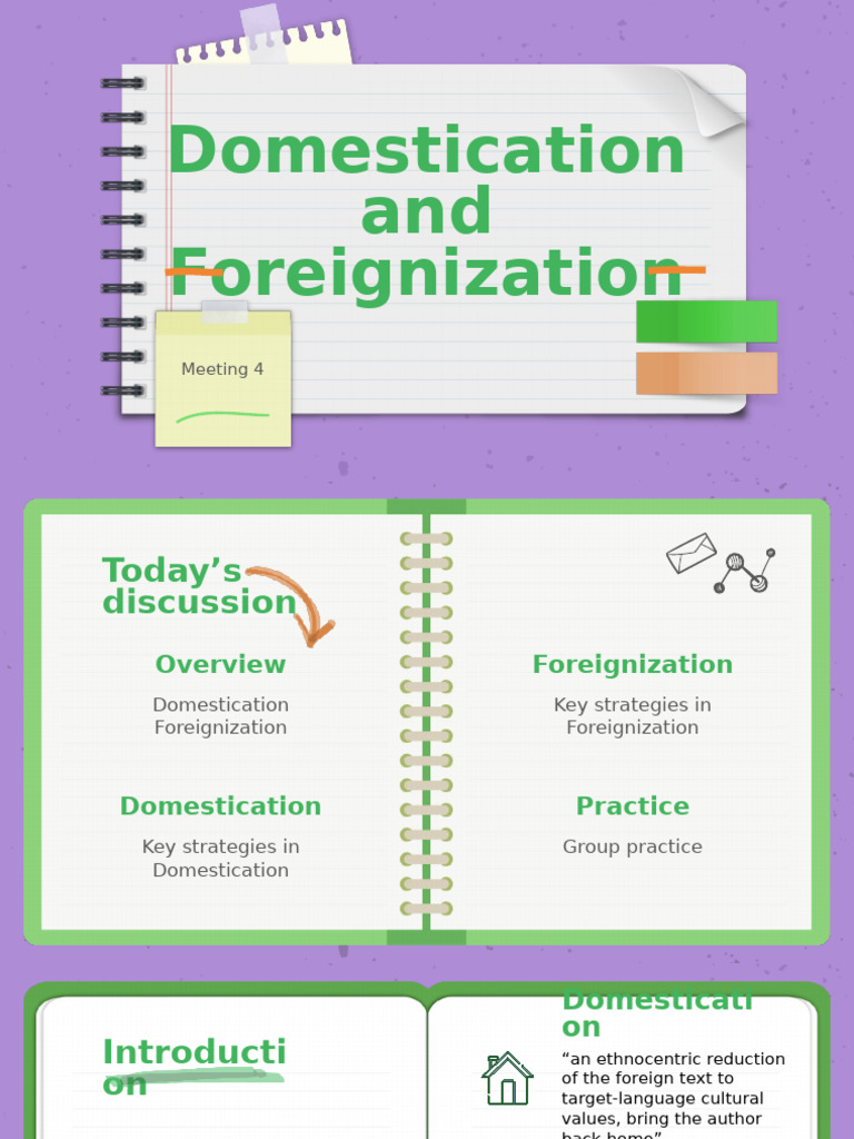 Domestication and Foreignization | PDF | Linguistics | Human Communication
