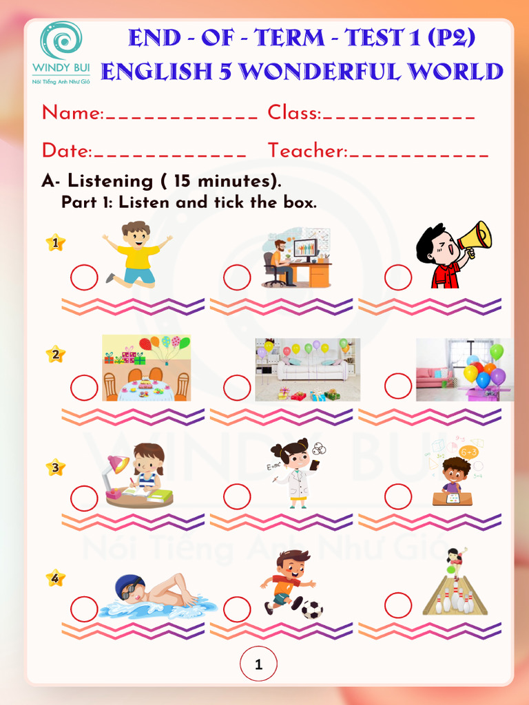 End of Term Test 1(P2) | PDF