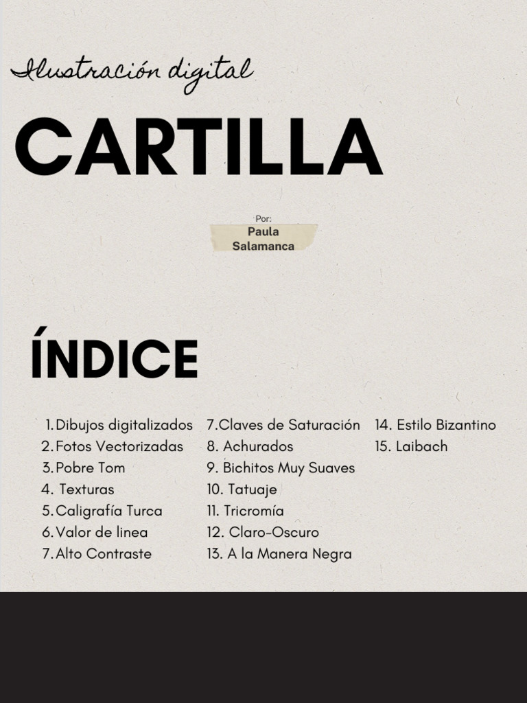 Cartilla | PDF