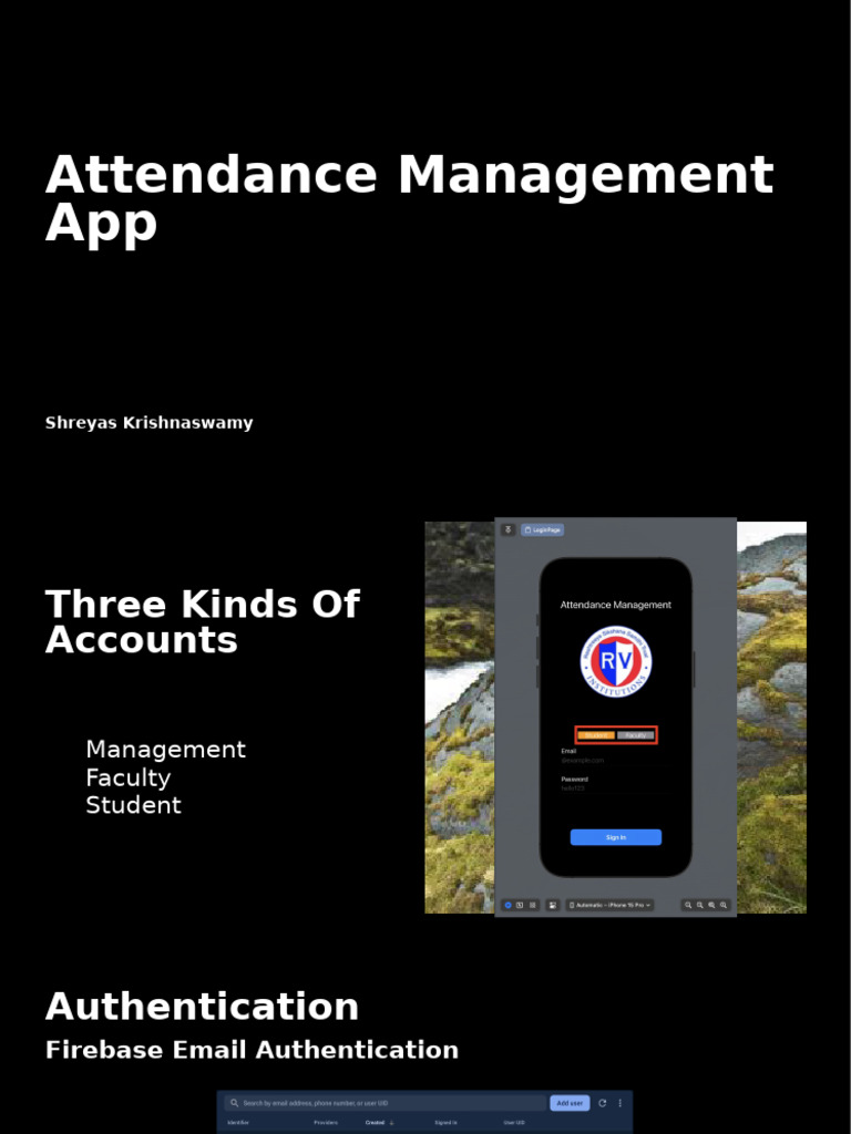 Attendance Management App | PDF