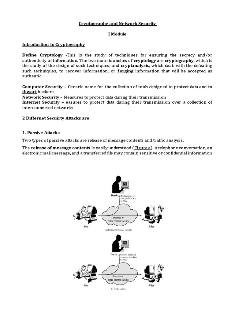 CNS Module1 | PDF | Encryption | Key (Cryptography)