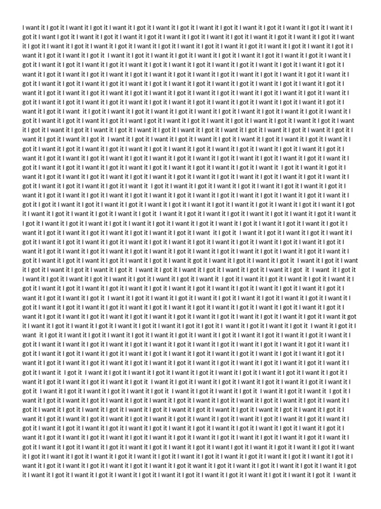 "I Want It, I Got It: Meaning Explained" | PDF