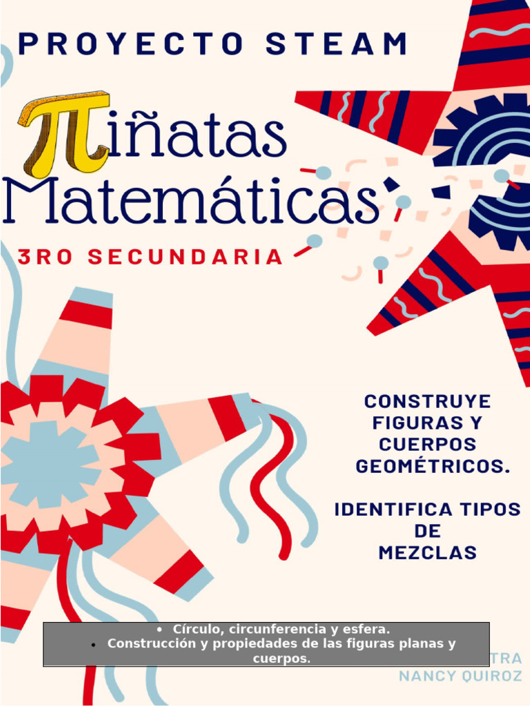 Proyecto Steam Piñatas Matemáticas | PDF | Geometria clasica ...