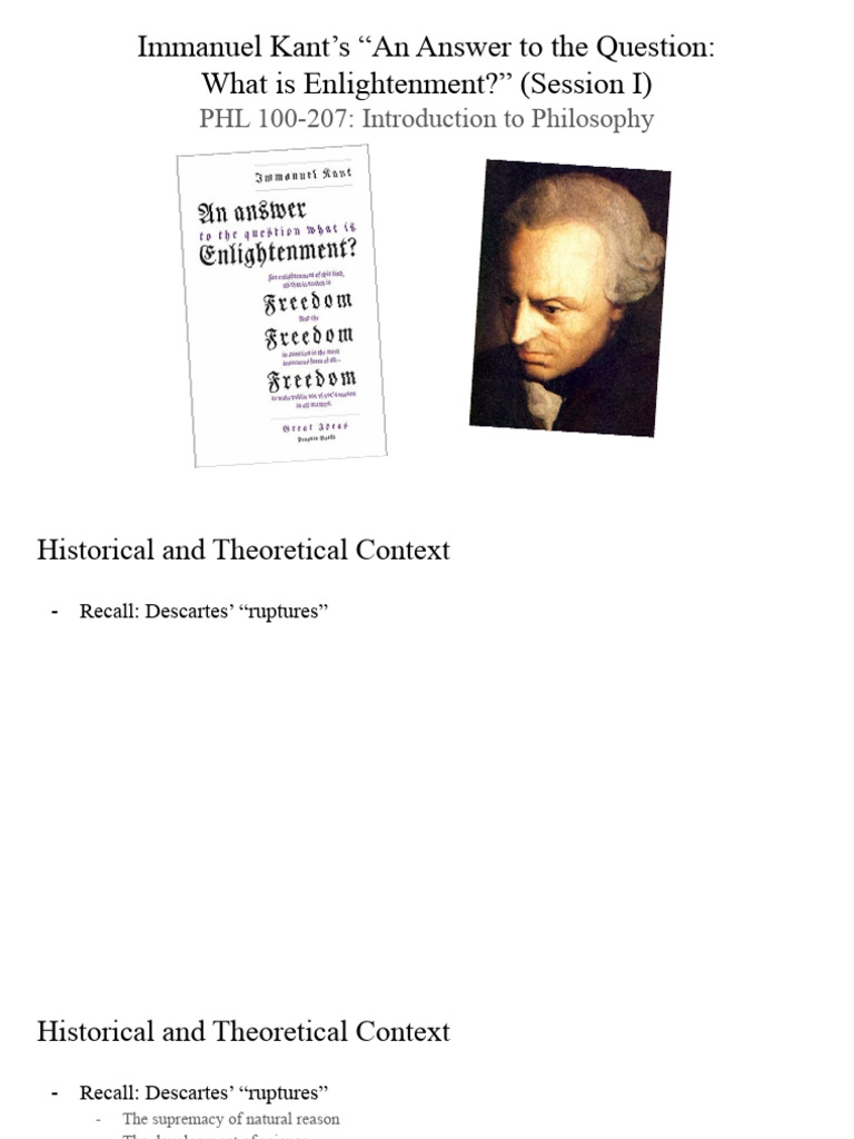 2 - 4 - Kant's - An Answer To The Question - What Is Enlightenment ...