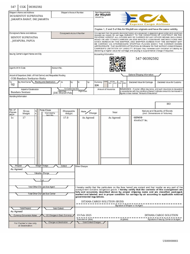 ECA - SENTOT QQ BCL (DJJ) 547-00392592 | PDF