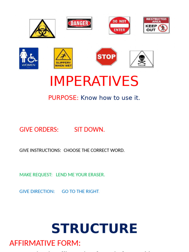 Imperatives | PDF