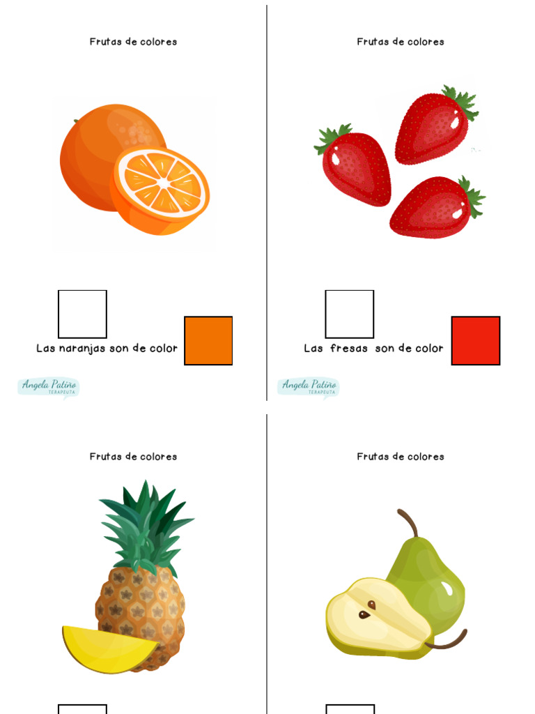 Frutas de Colores 1 | PDF