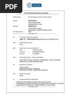 MT103 SWIFT Payment Sample Document | PDF