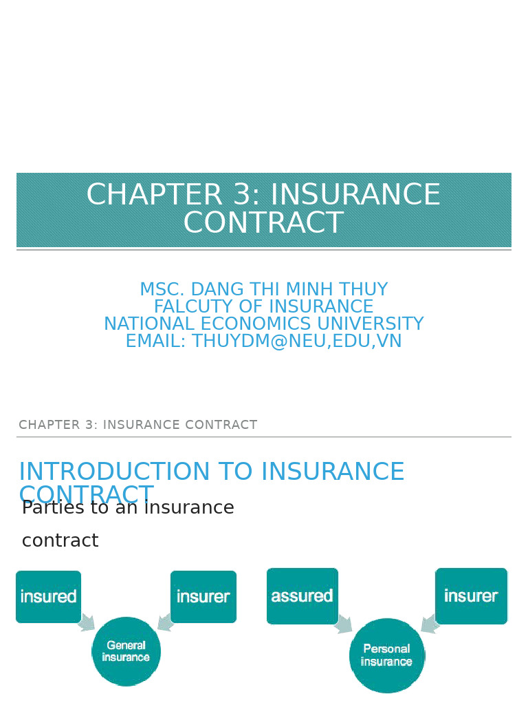 chap 3 | PDF | Insurance | Insurance Policy