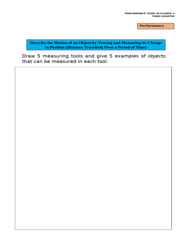 SCI5 Q3 Performance Task | PDF | Wire | Essays