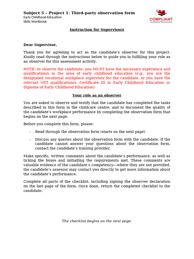Subject 5_ Third Party Report Template Final | PDF | Vocational ...