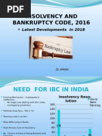 IBC 2016 Bare Act Overview | PDF | Bankruptcy | Insolvency