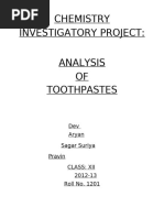 Toothpaste Abrasiveness RDA Chart | PDF | Mouth | Dentistry