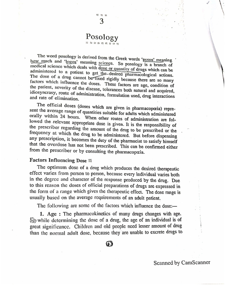 POSOLOGY ... | PDF