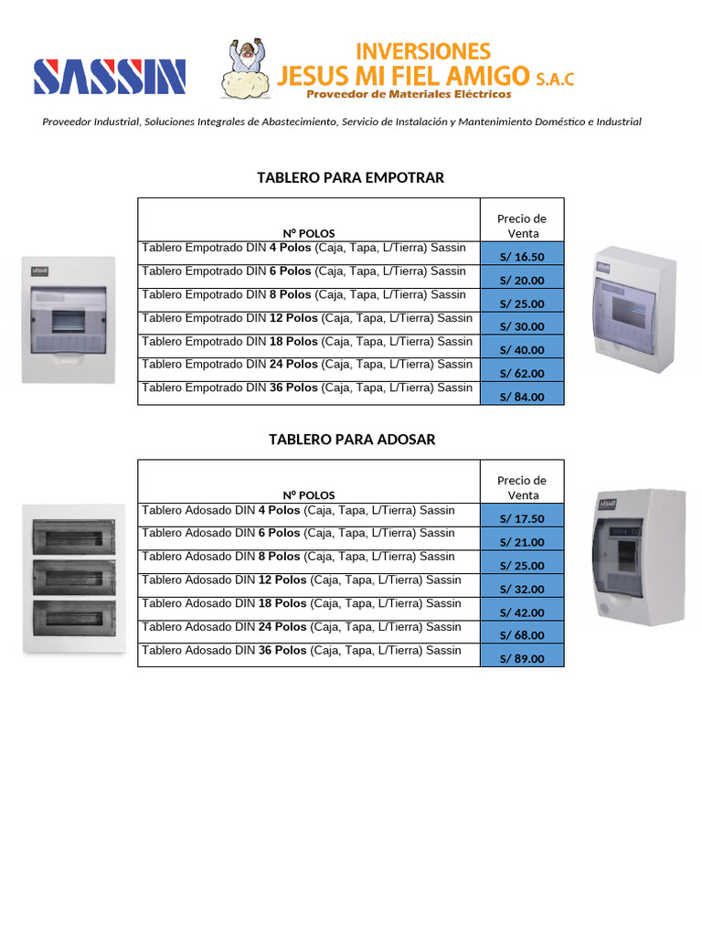 Tableros Sassin | PDF