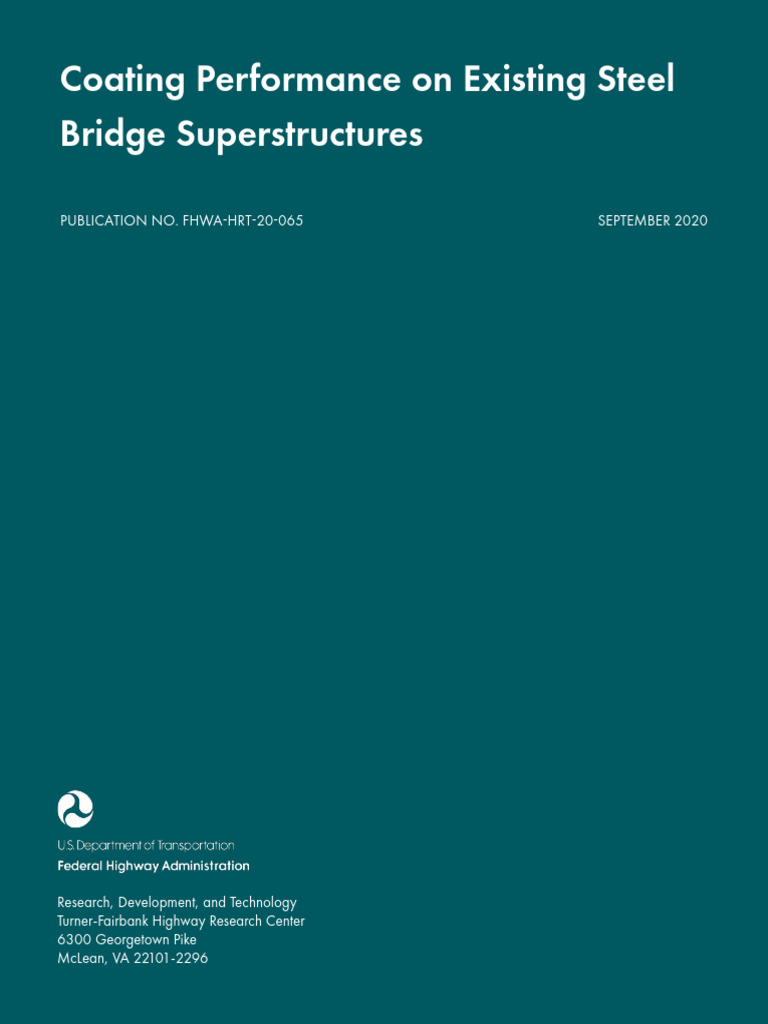 FHWA-HRT-20-065 | PDF | Corrosion | Materials