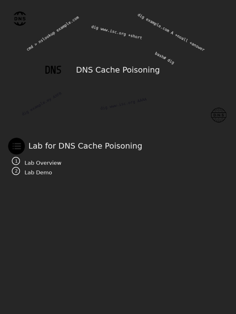 1.1 DNS Cache Poisoning (Bonus) | PDF | Domain Name System ...