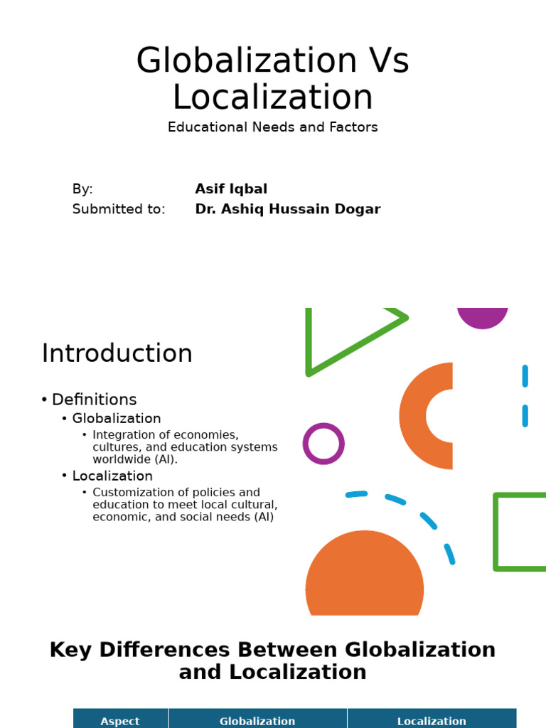 Globalization Vs Localization | PDF | Globalization | Cognition