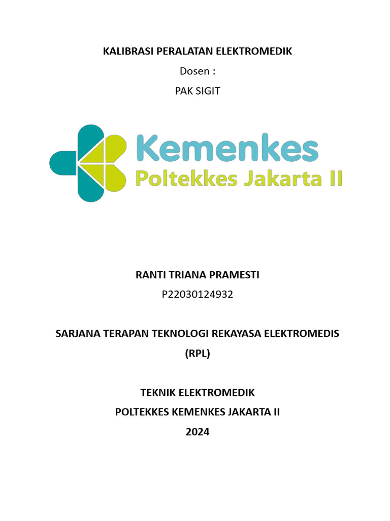 Kalibrasi Alat Elektromedik DPM | PDF
