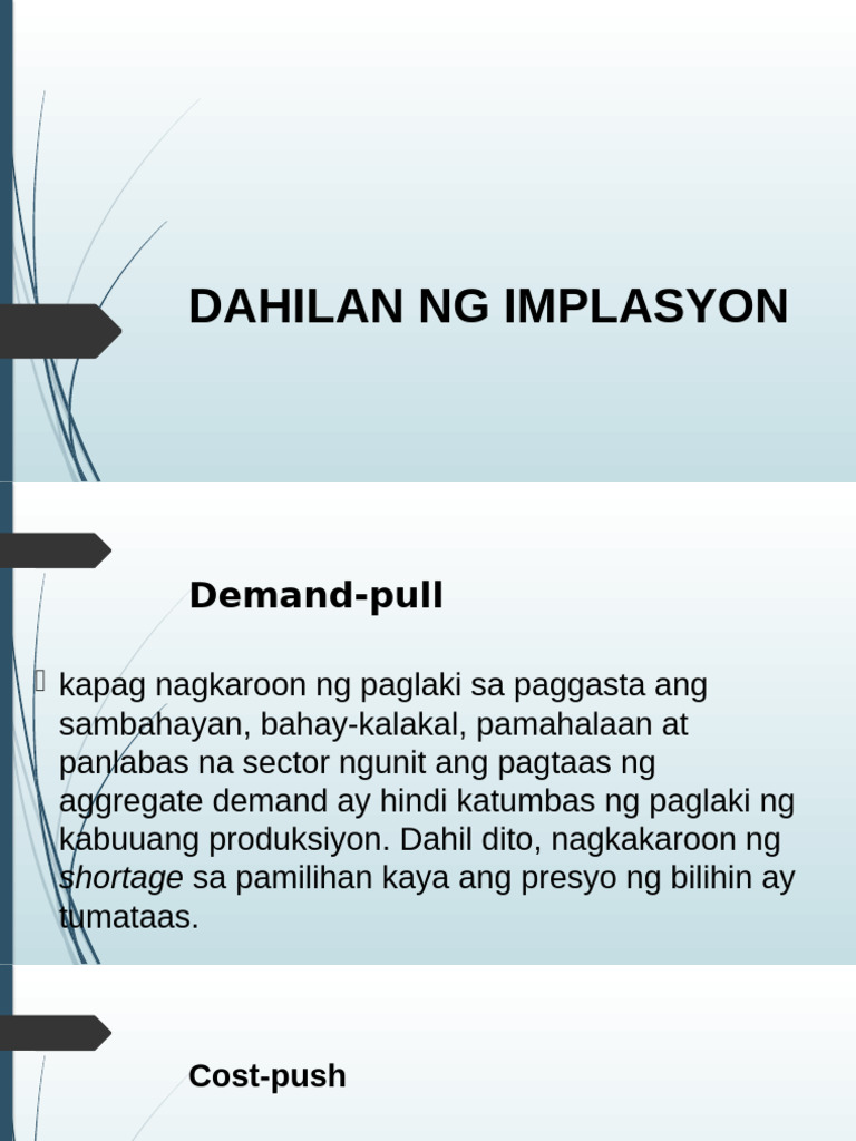 DAHILAN NG IMPLASYON Q3 Wk4-5 | PDF