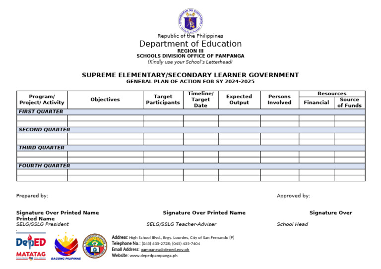 Template - SELG GPOA | PDF