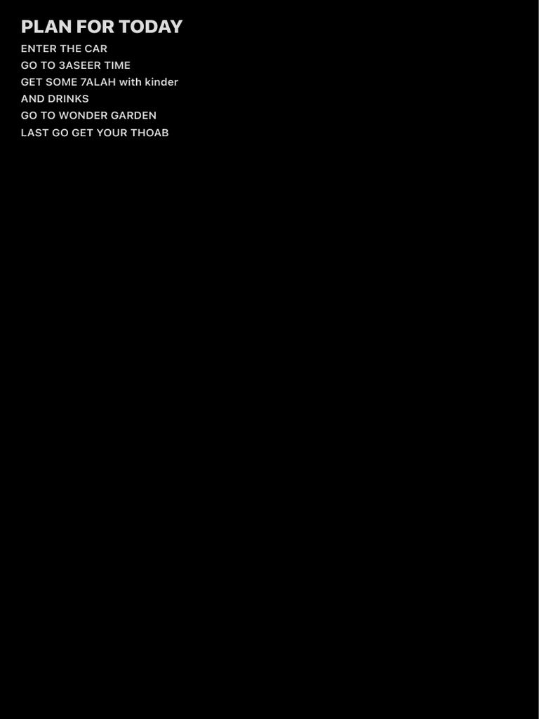 Plan For Today | PDF
