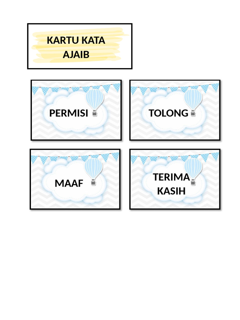 Kartu Kata Ajaib | PDF