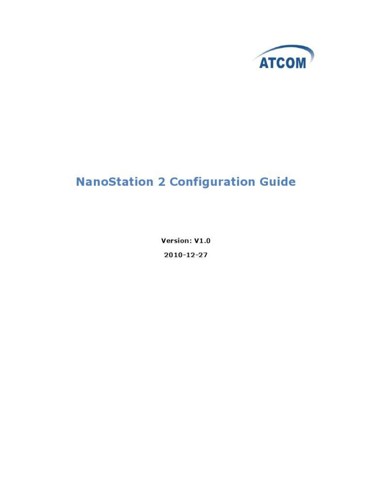 Nano Station 2 Configuration Guide V1.0 | Download Free PDF | Kernel ...