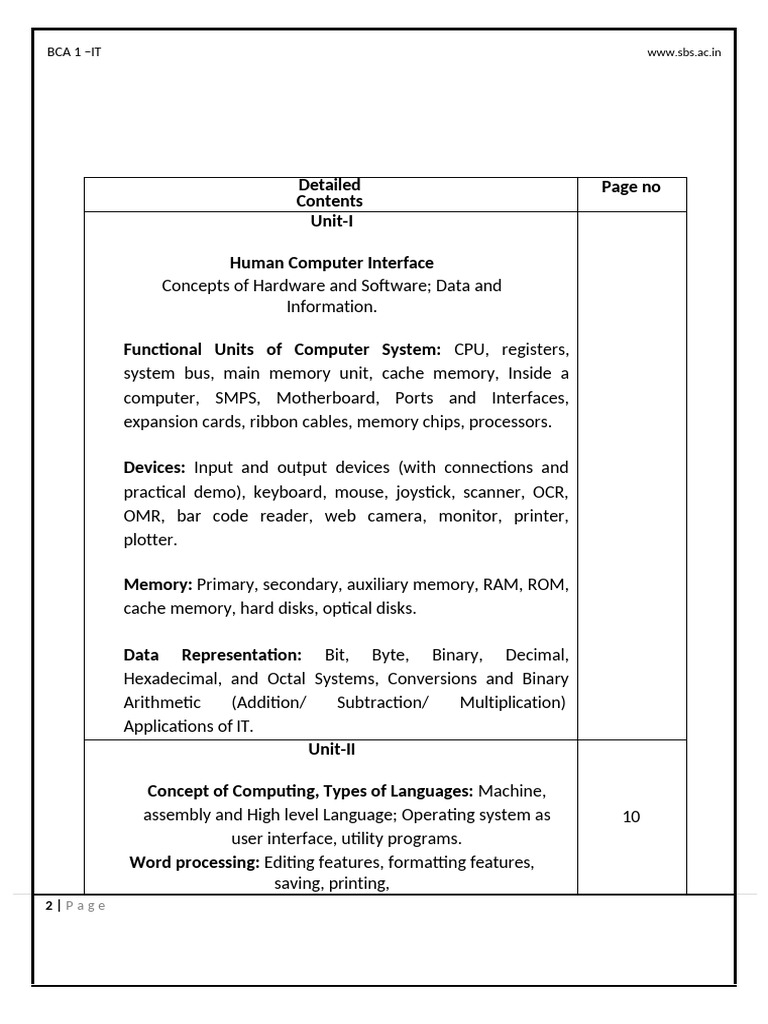 Fundamentals-of-Computer-and-IT-BCA Notes (Unit1, Unit2, Unit3 and ...