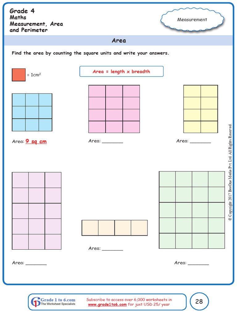 Measuring Area | PDF