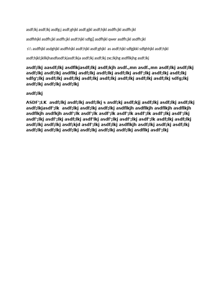 English Typing Practice Paragraph | PDF