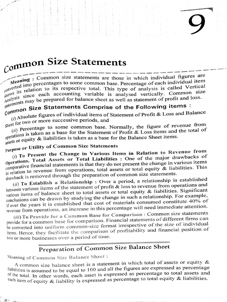 Understanding Common Size Statements | PDF | Balance Sheet | Equity ...